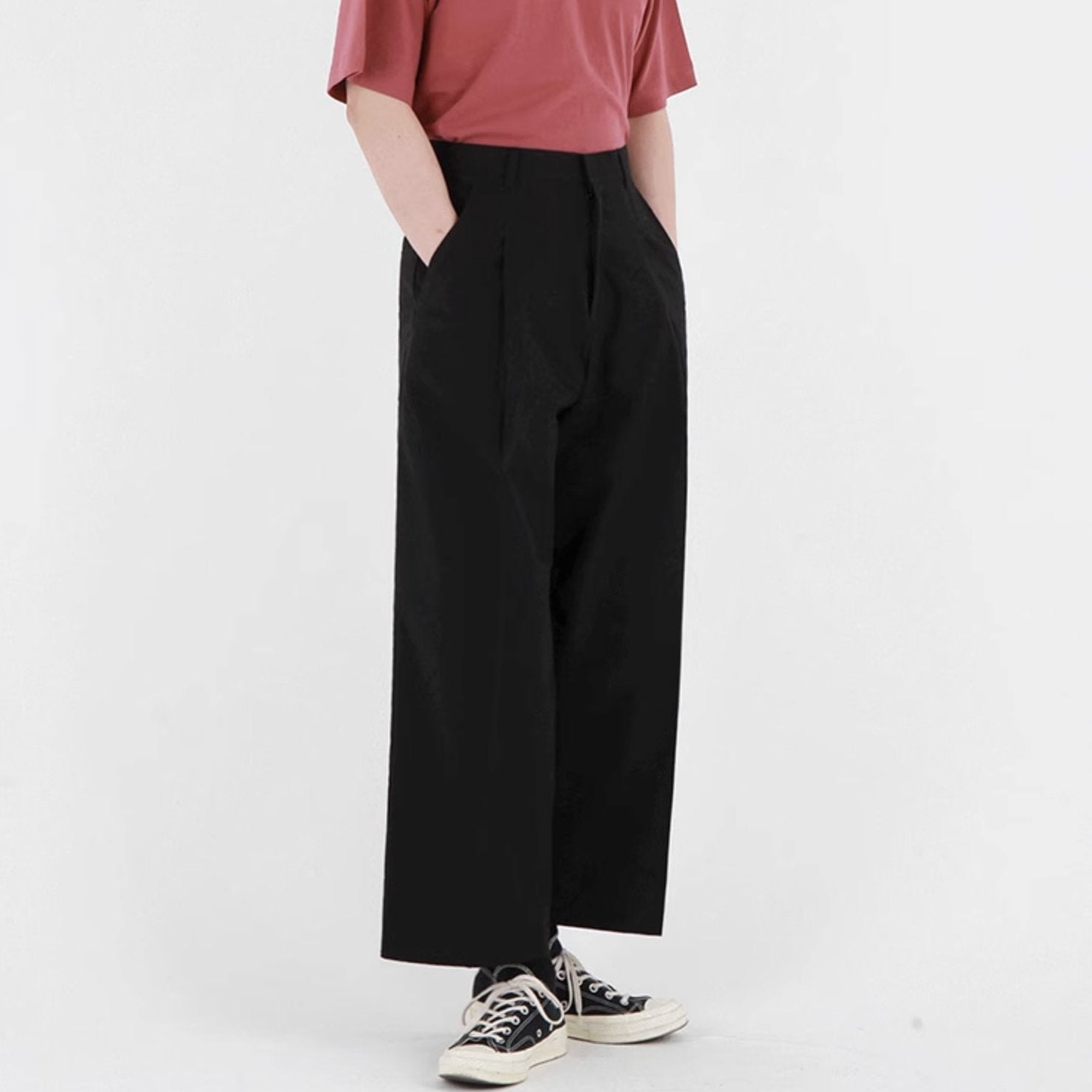 WIDE ANKLE PANTS - Aumori