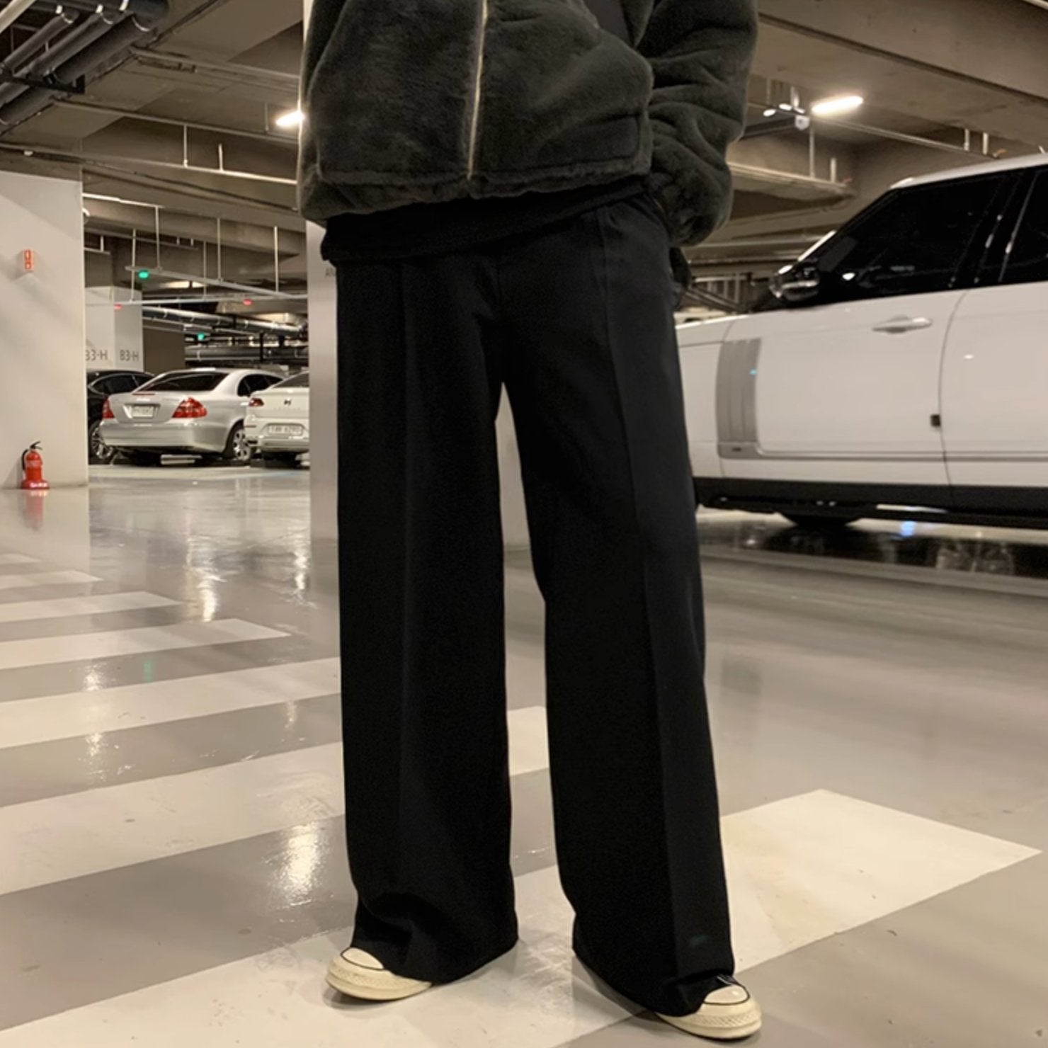 WIDE DRAPE PANTS - Aumori